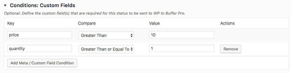 Status Settings - WP Zinc