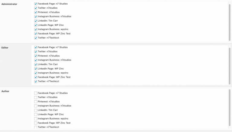 User Access - WP Zinc